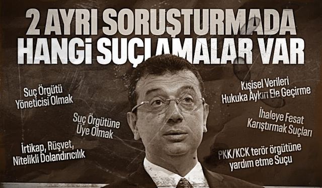Ekrem İmamoğlu hakkındaki suçlamalar belli oldu
