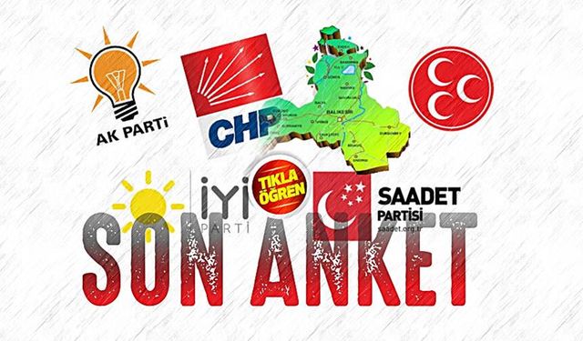 ORC'den bomba etkisi yaratacak Balıkesir anket!