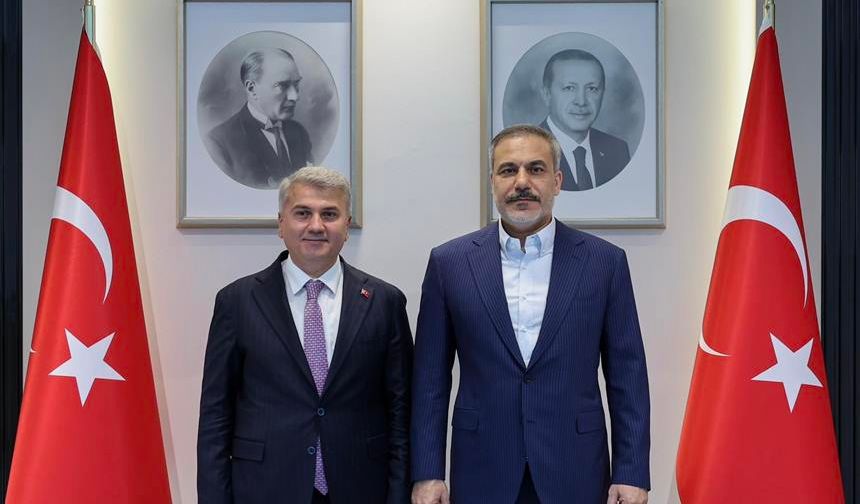 Mustafa Canbey, Dışişleri Bakanı Hakan Fidan'la buluştu